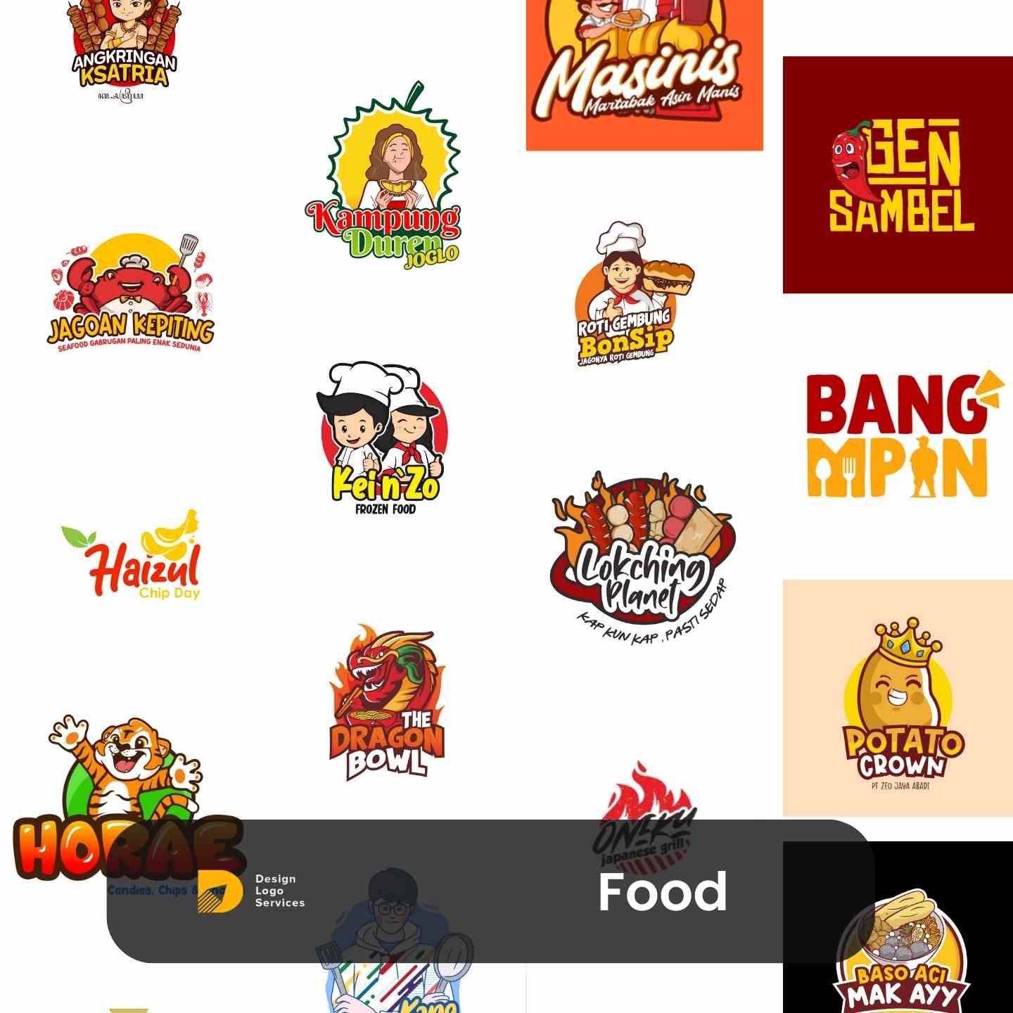 Contoh Jasa Desain Logo Makanan untuk Brand Kuliner Anda - DLS | Jasa ...